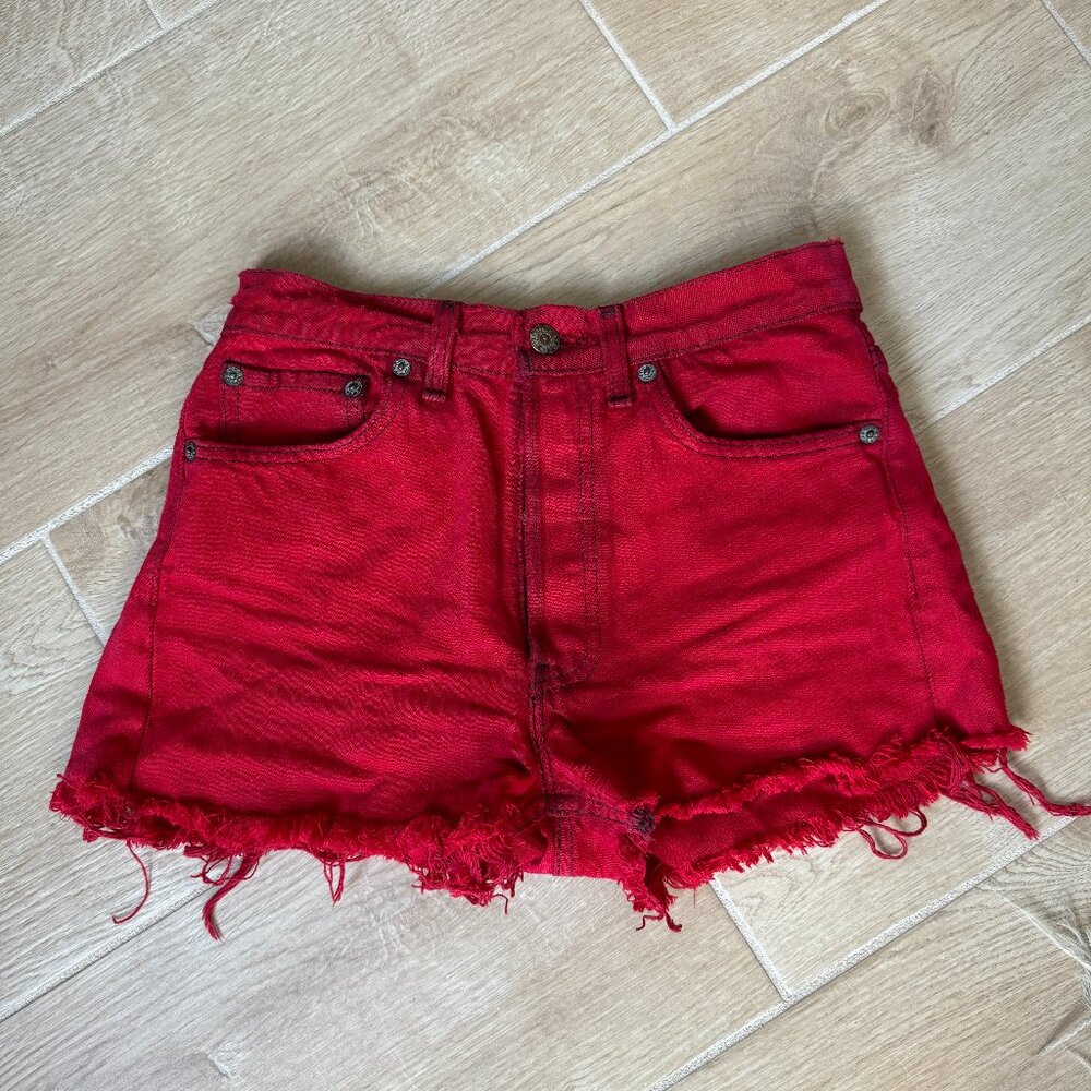 Rare Vintage Levis Red Cutoffs - Gem